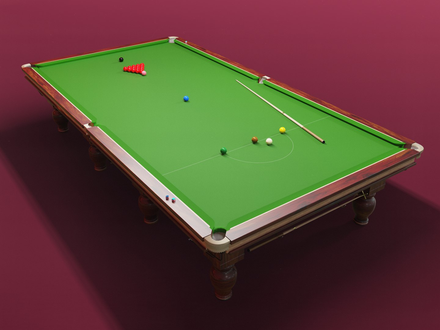 3D Model Billiards Collection - Snooker Table - TurboSquid 2139107