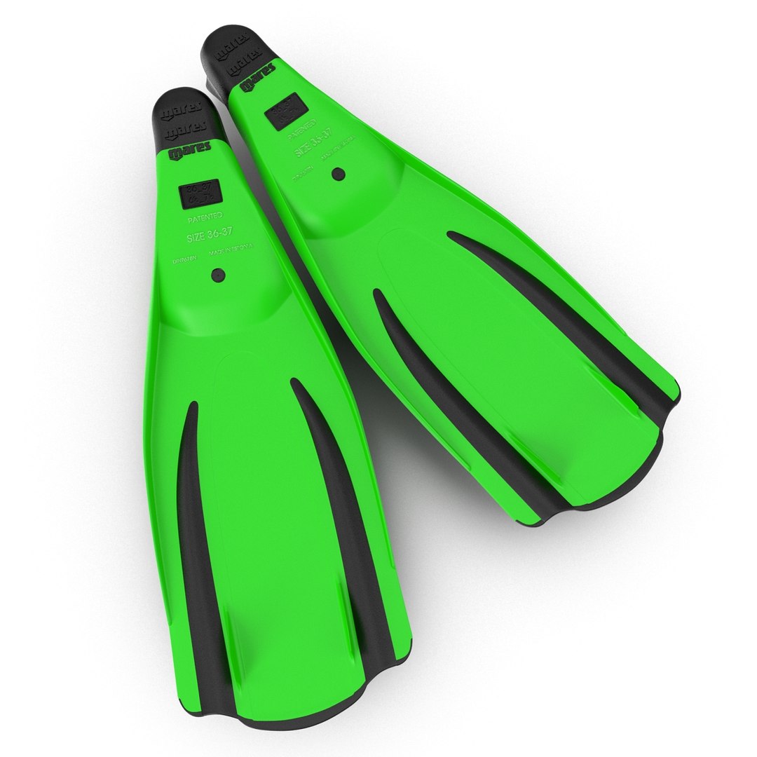 3d Swim Fins 2 Green