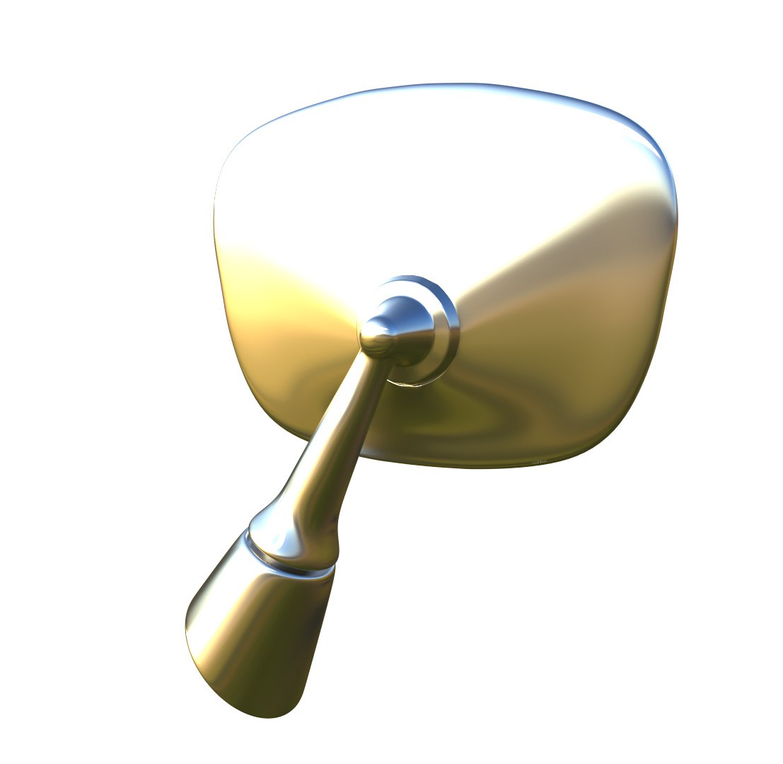 3D Mirror Retro Car Model - TurboSquid 1399687