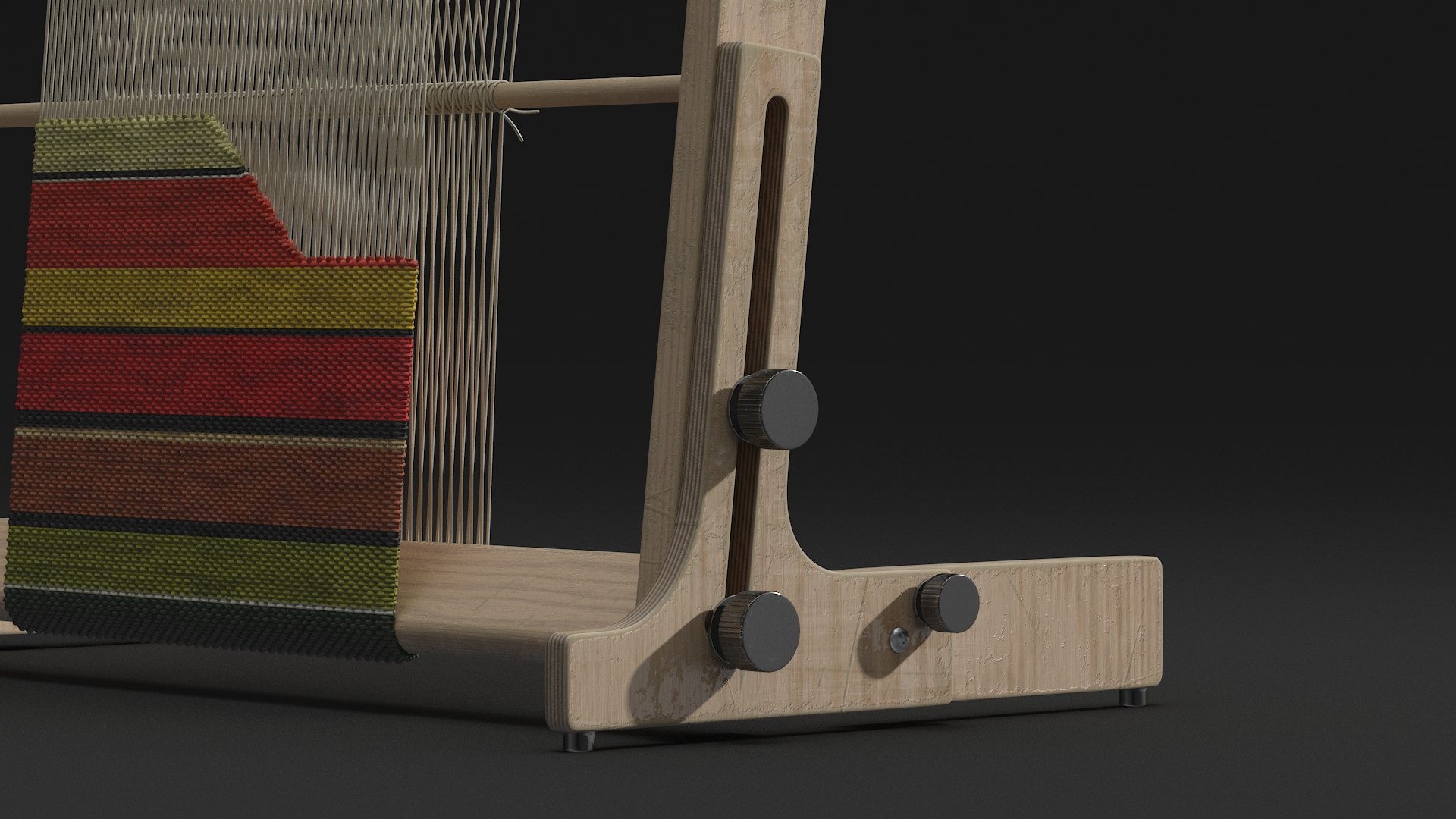 Vintage Wooden Looms Collection 3D model - TurboSquid 2162435