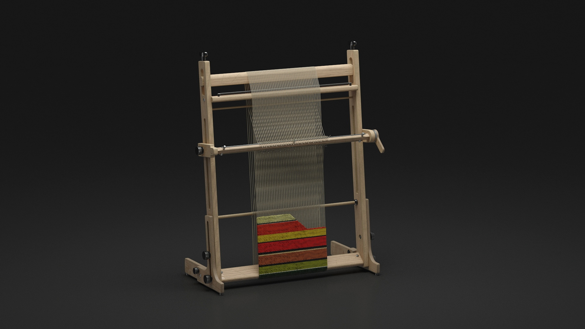 Vintage Wooden Looms Collection 3D Model - TurboSquid 2162435