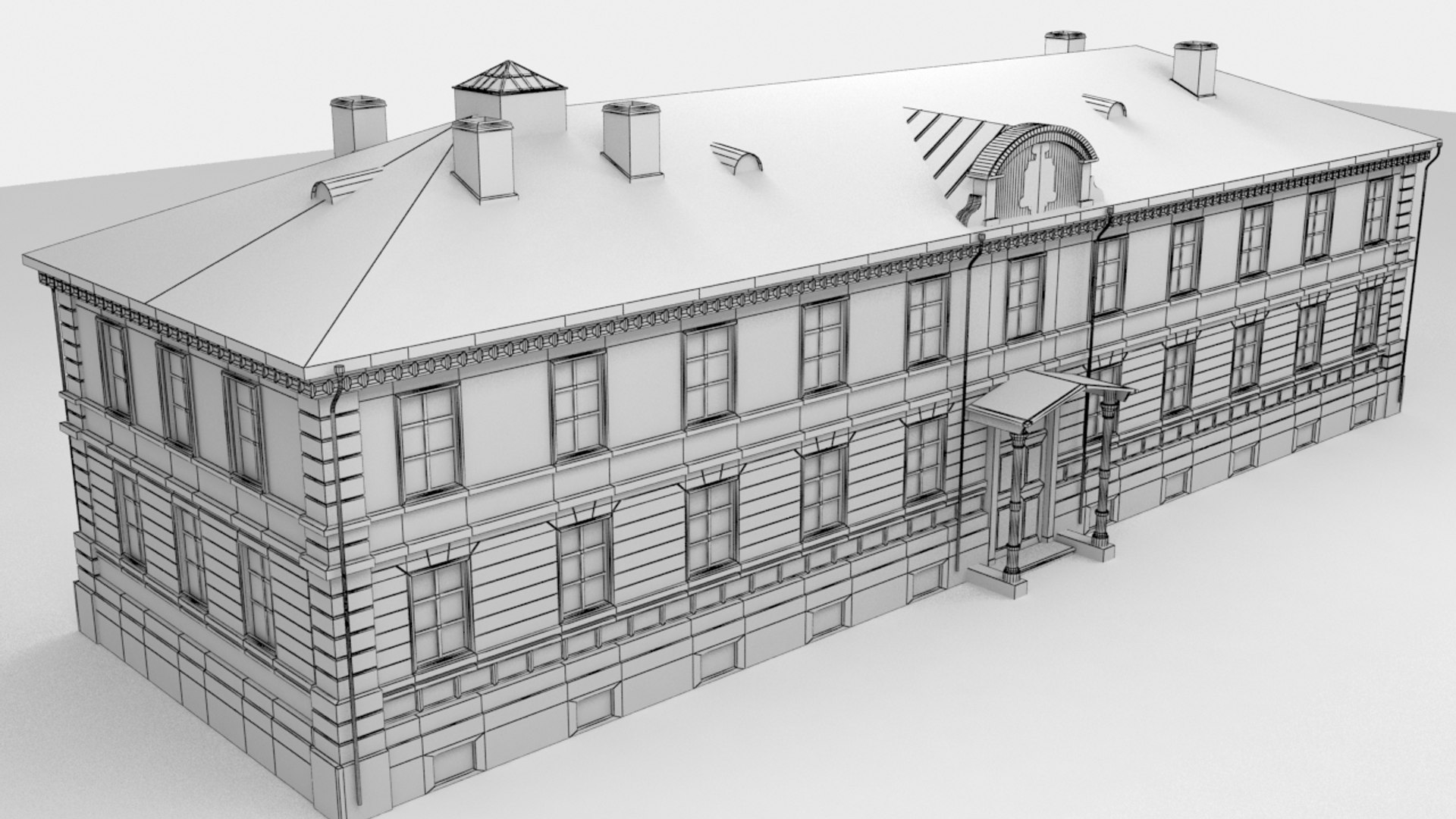 3D Stone Building End Xviii - TurboSquid 1258164