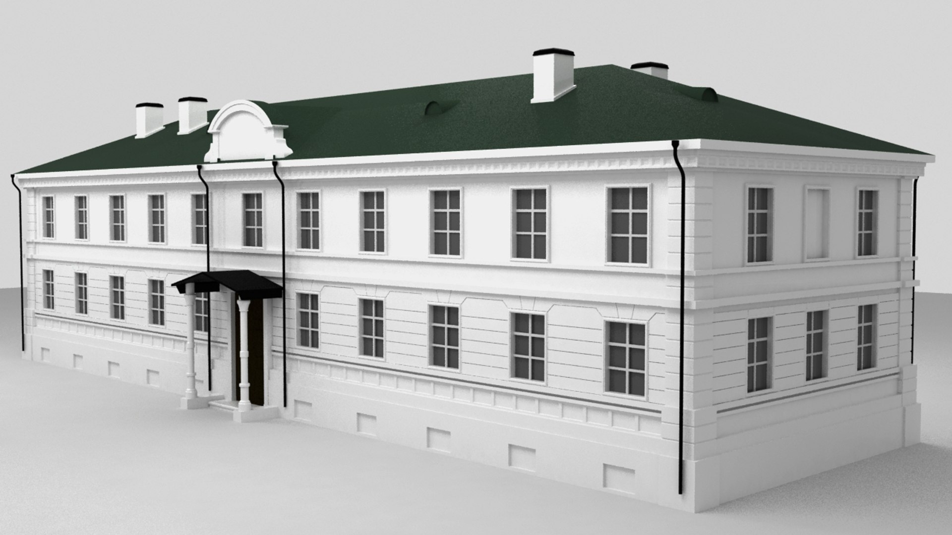 3D Stone Building End Xviii - TurboSquid 1258164