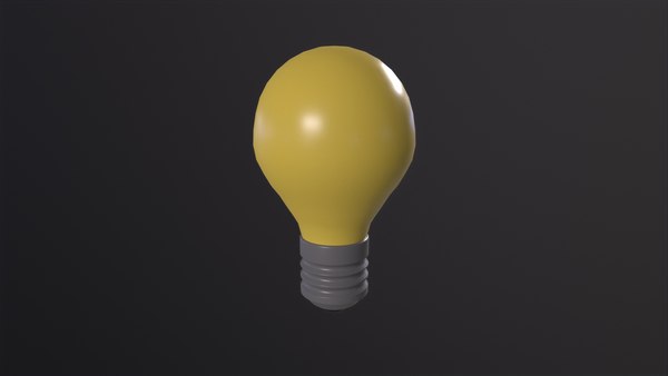 modelo 3d Icono de bombilla emoji - TurboSquid 2133207