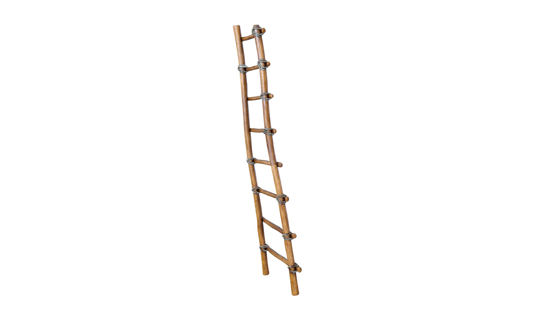 3D Wood Ladder - TurboSquid 1807552