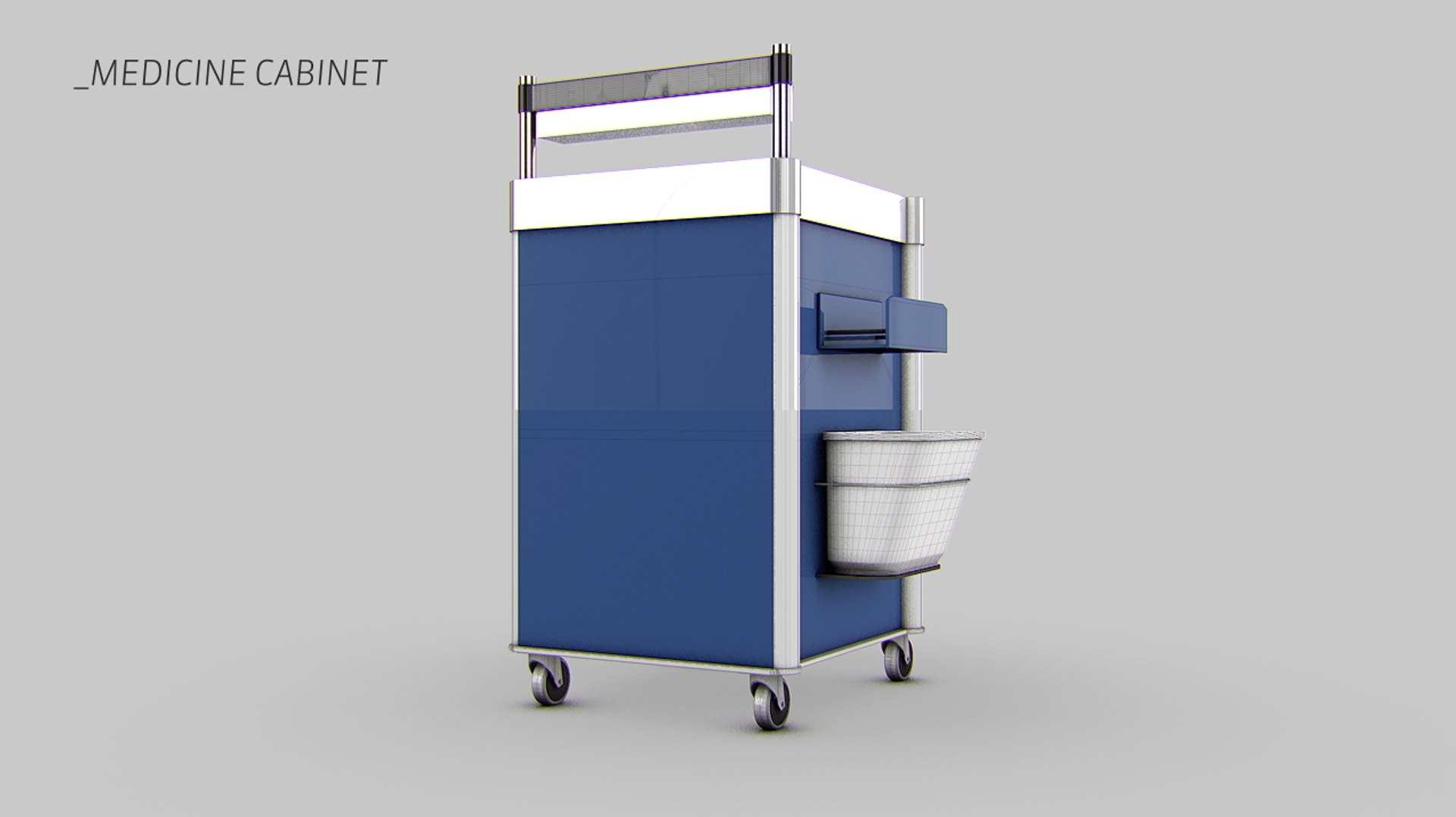 3d Hospital Medicine Cart