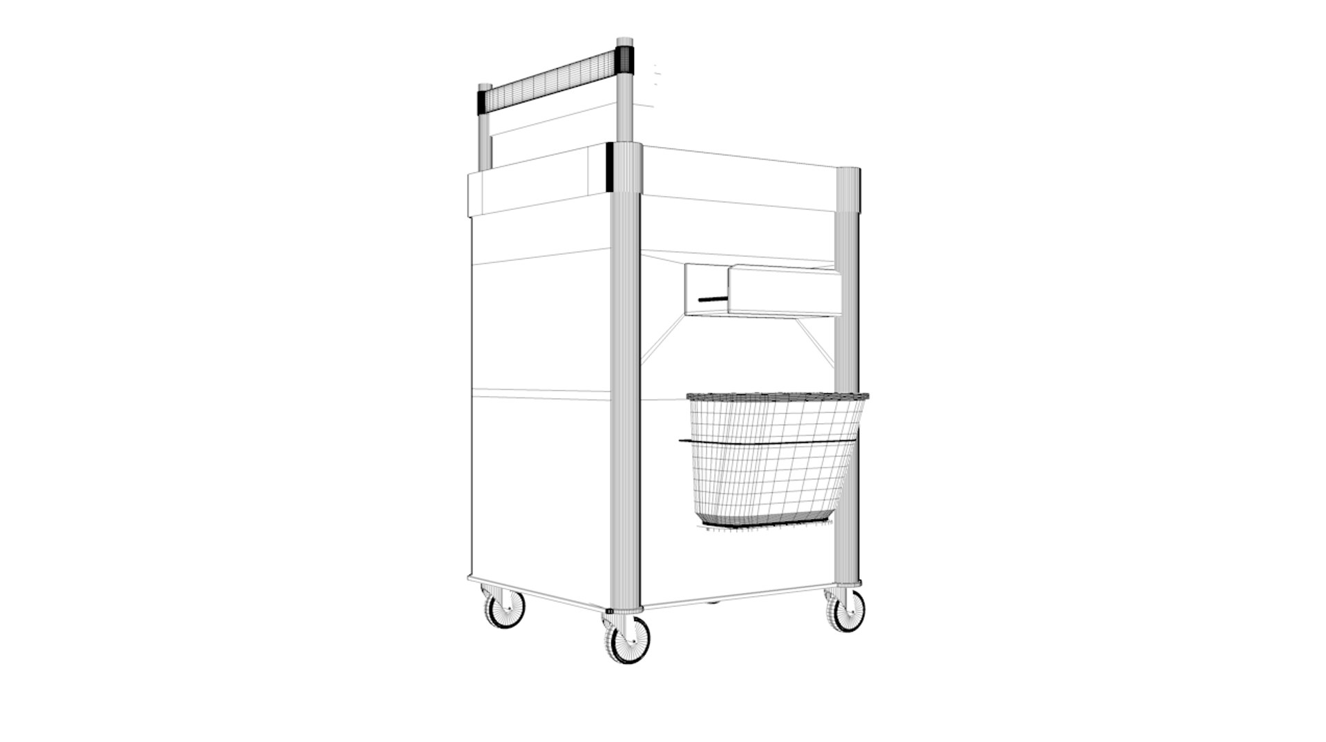 3d Hospital Medicine Cart