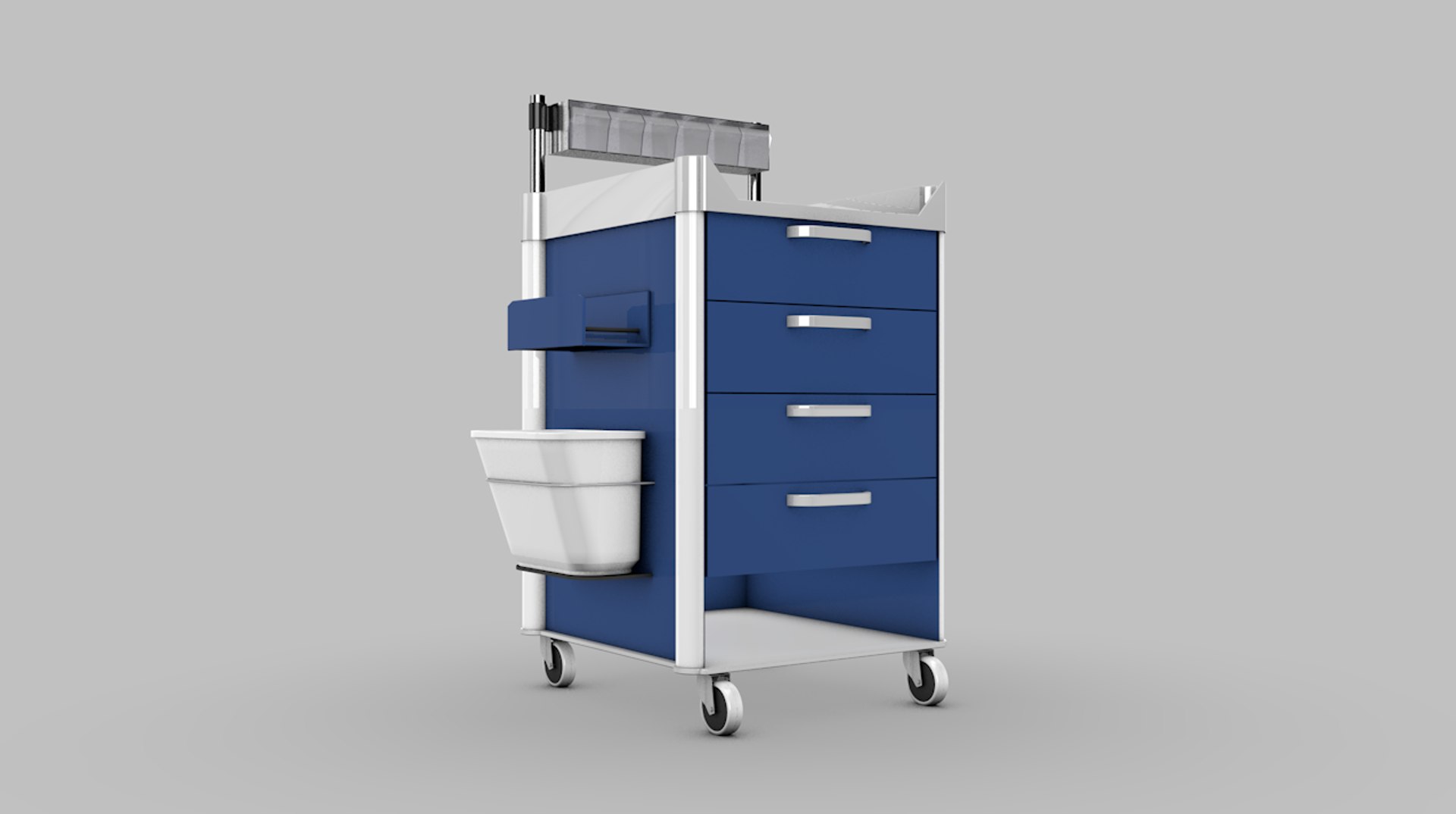 3d Hospital Medicine Cart