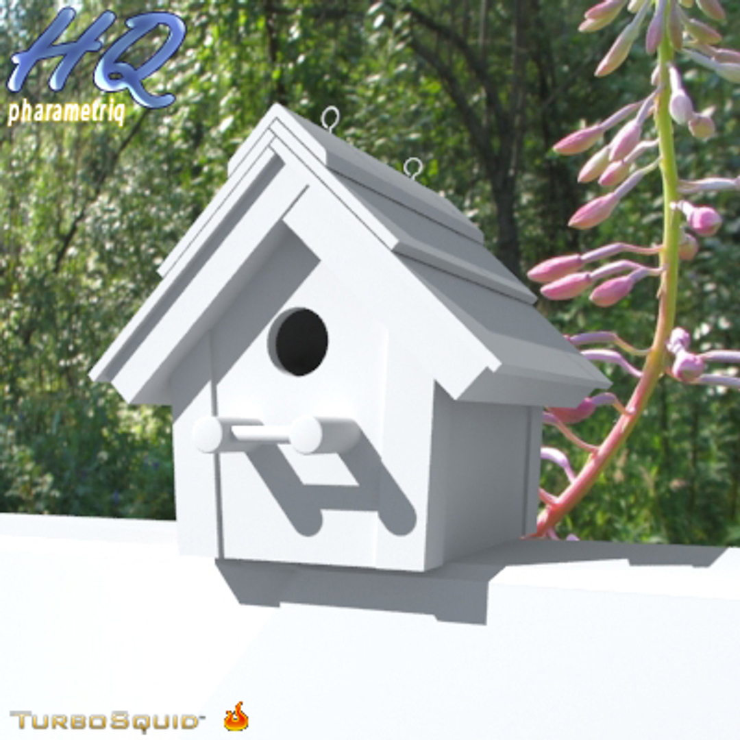 3d model bird house