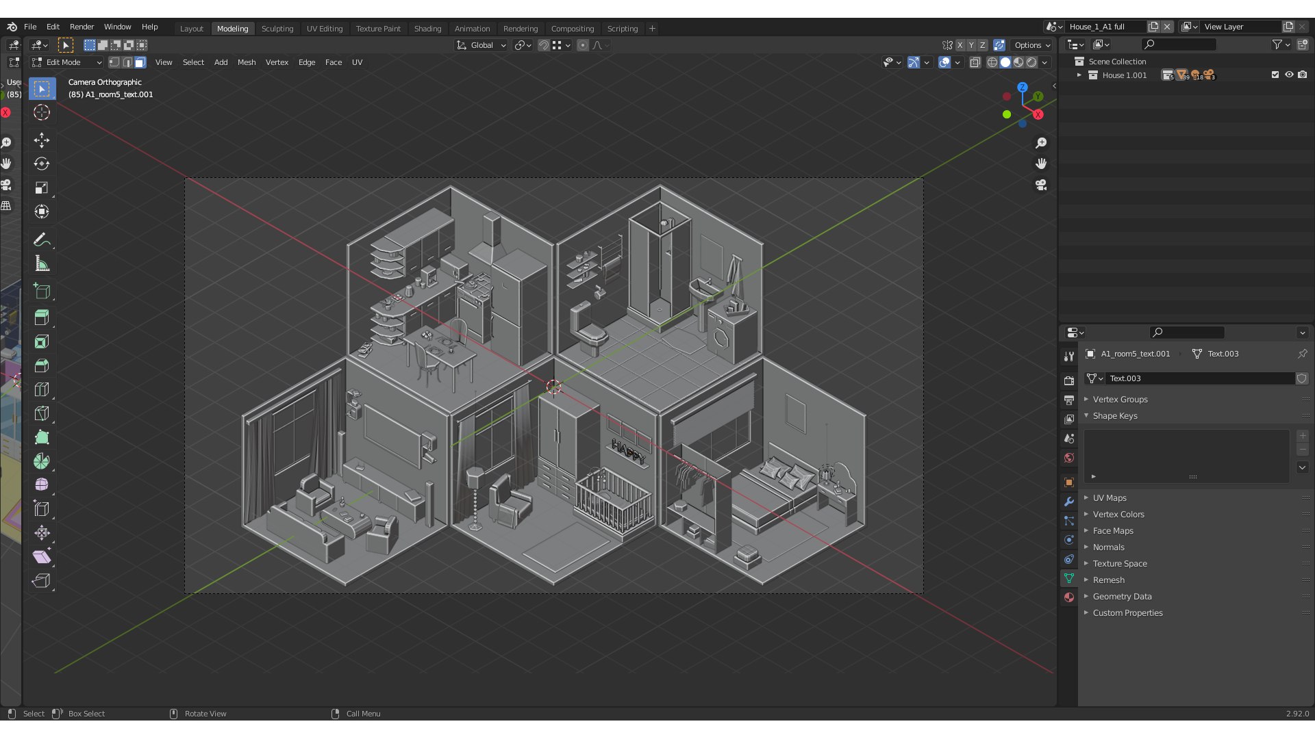 Simple Interior Collection 1 Low Poly 3D Model - TurboSquid 1739790