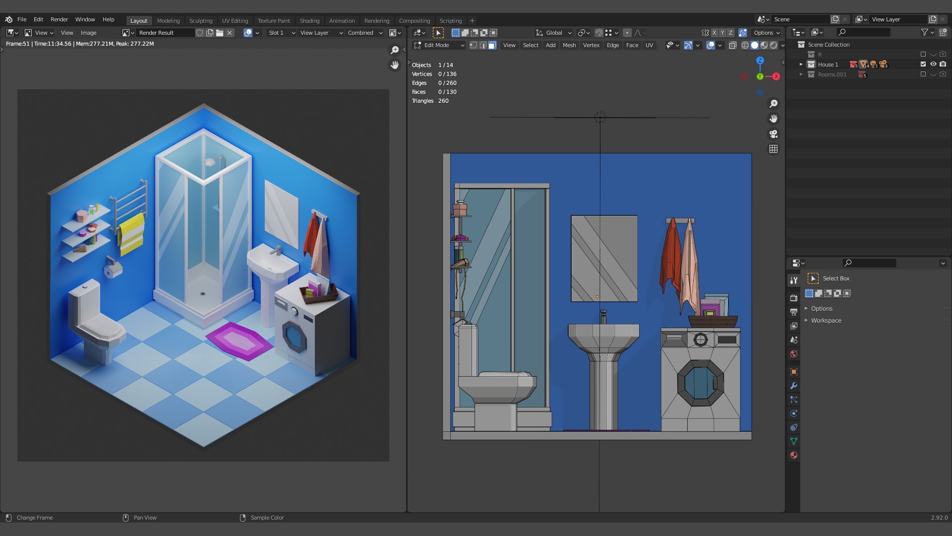 Simple Interior Collection 1 Low Poly 3D Model - TurboSquid 1739790