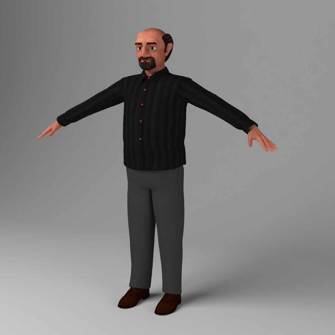 man character 3d max