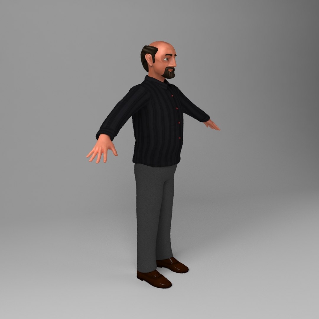 man character 3d max