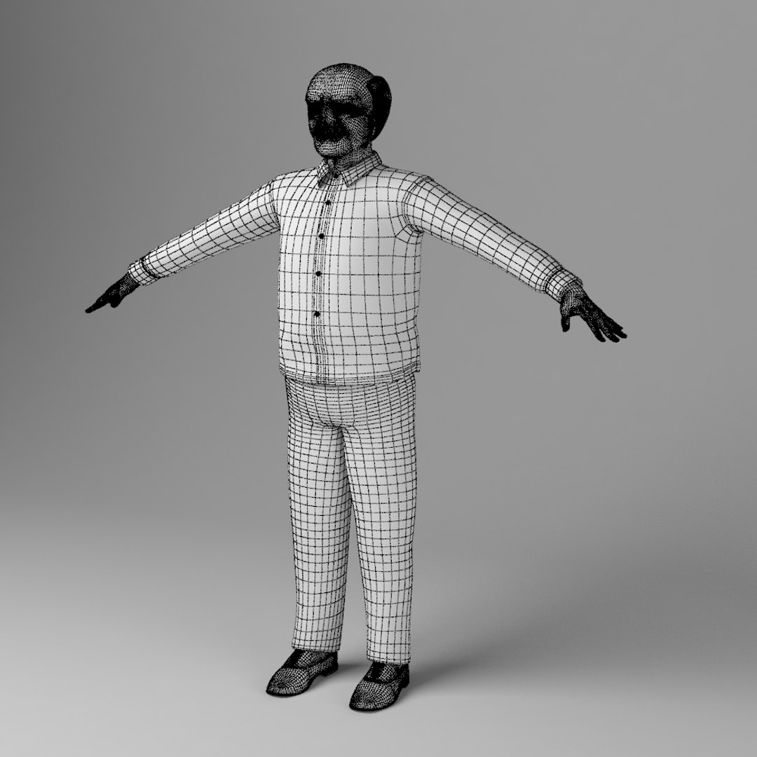 man character 3d max
