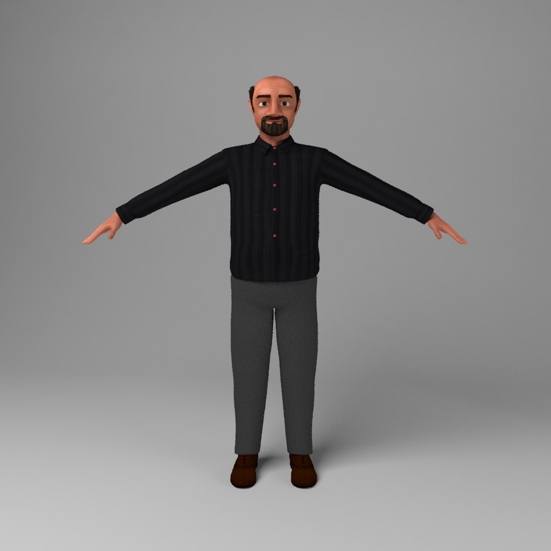 man character 3d max