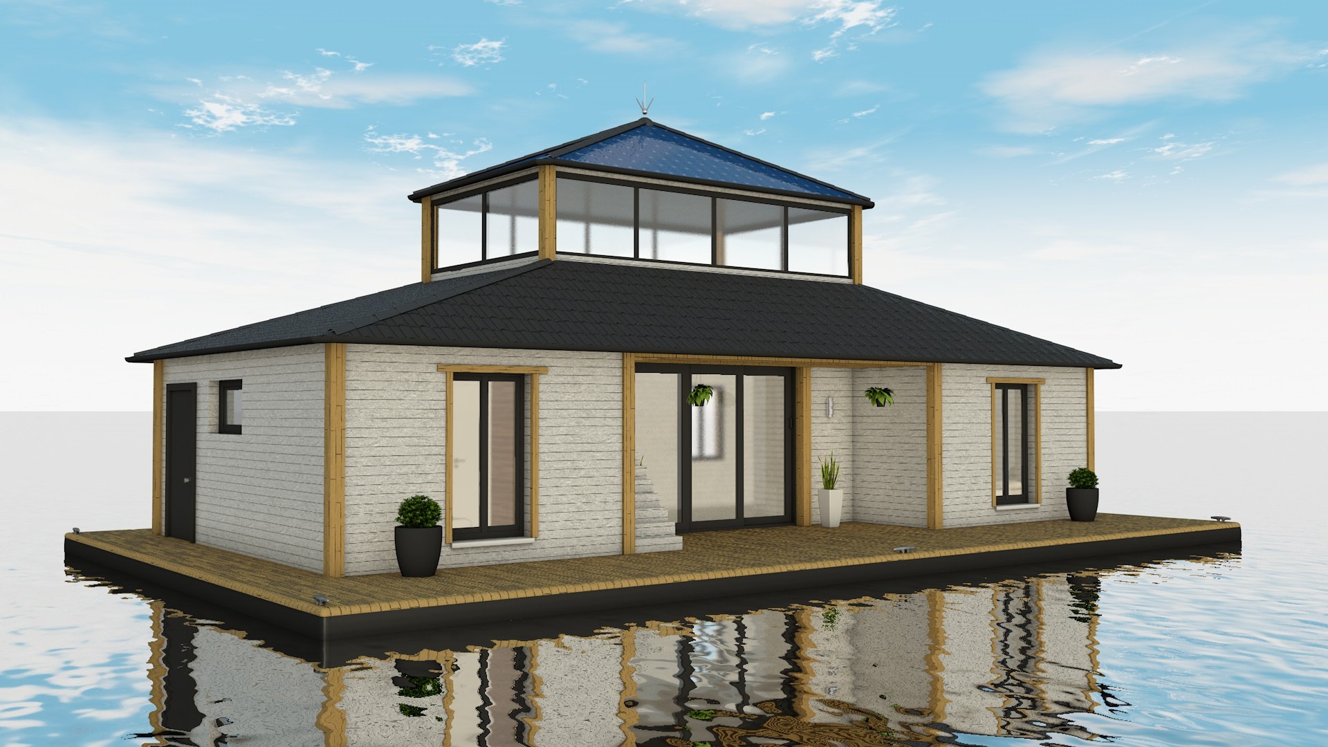 3D Floating House - TurboSquid 1853236