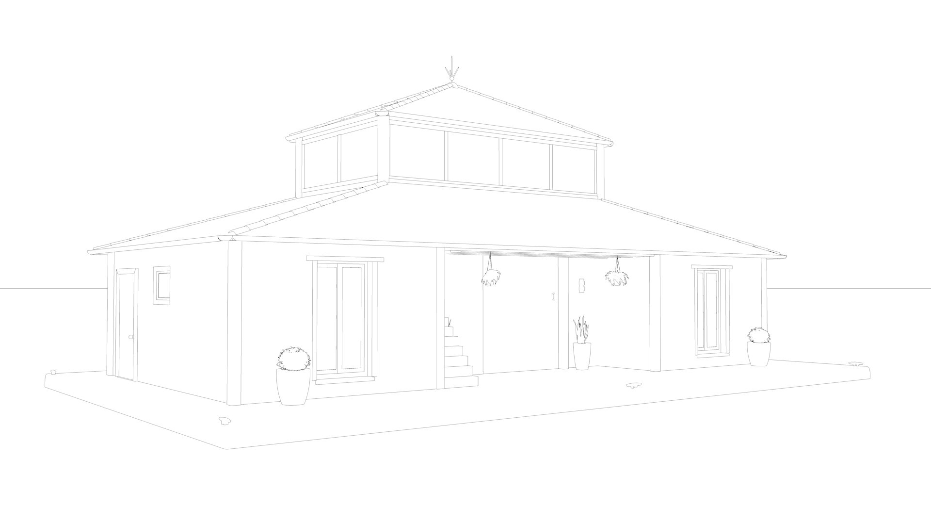 3D Floating House - TurboSquid 1853236