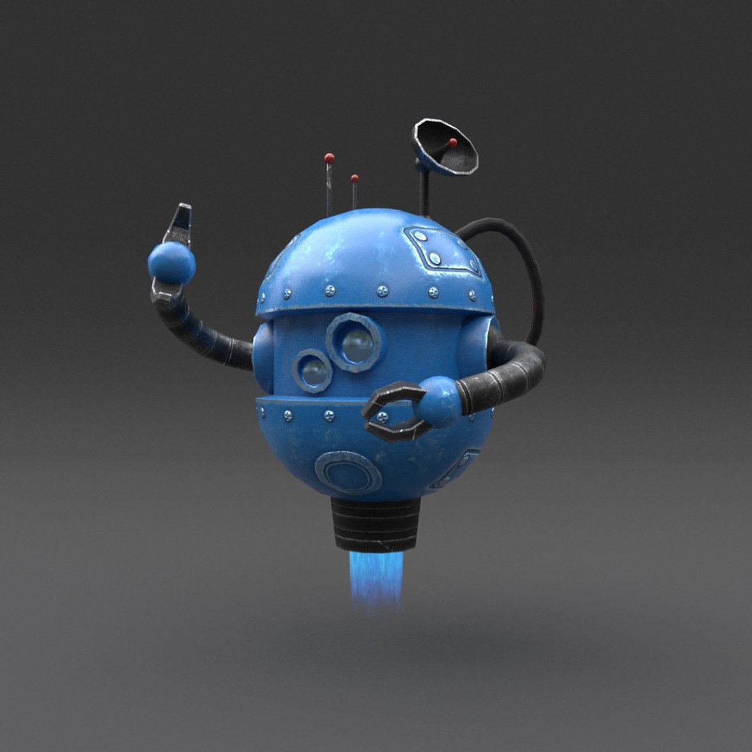 Robot Blender Rigged 3D Model - TurboSquid 1288393