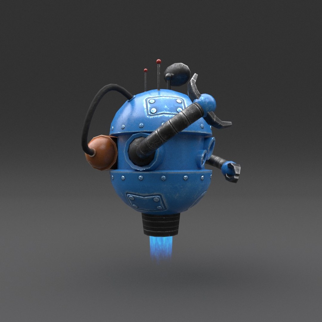Robot Blender Rigged 3D Model - TurboSquid 1288393