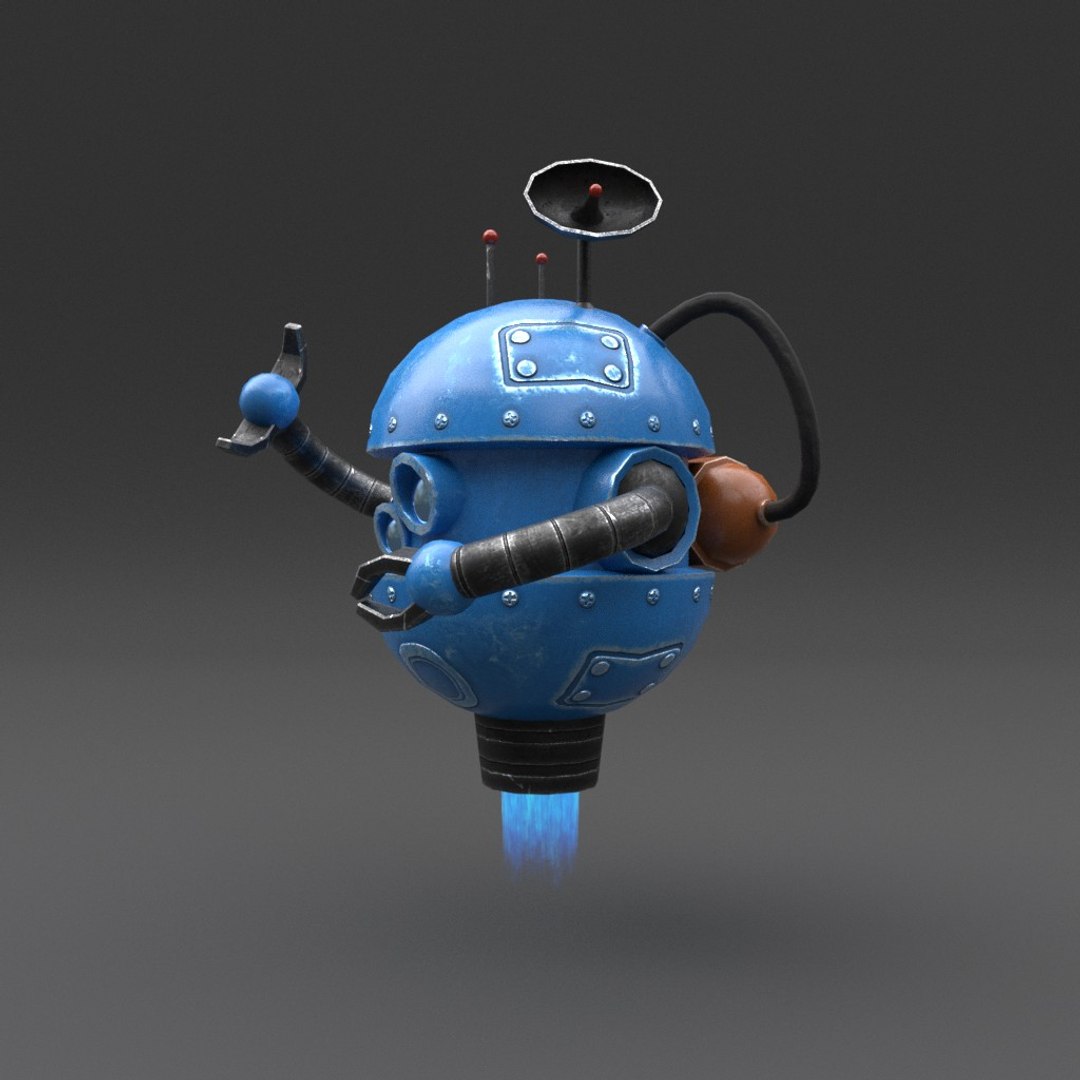 Robot Blender Rigged 3D Model - TurboSquid 1288393