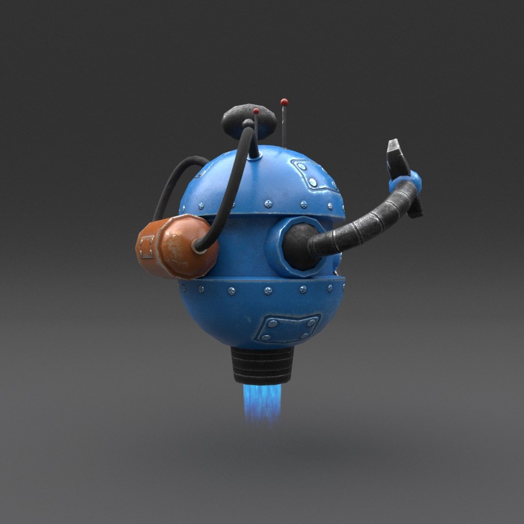 Robot Blender Rigged 3D Model - TurboSquid 1288393