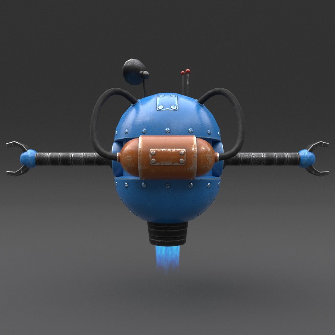 Robot Blender Rigged 3D Model - TurboSquid 1288393