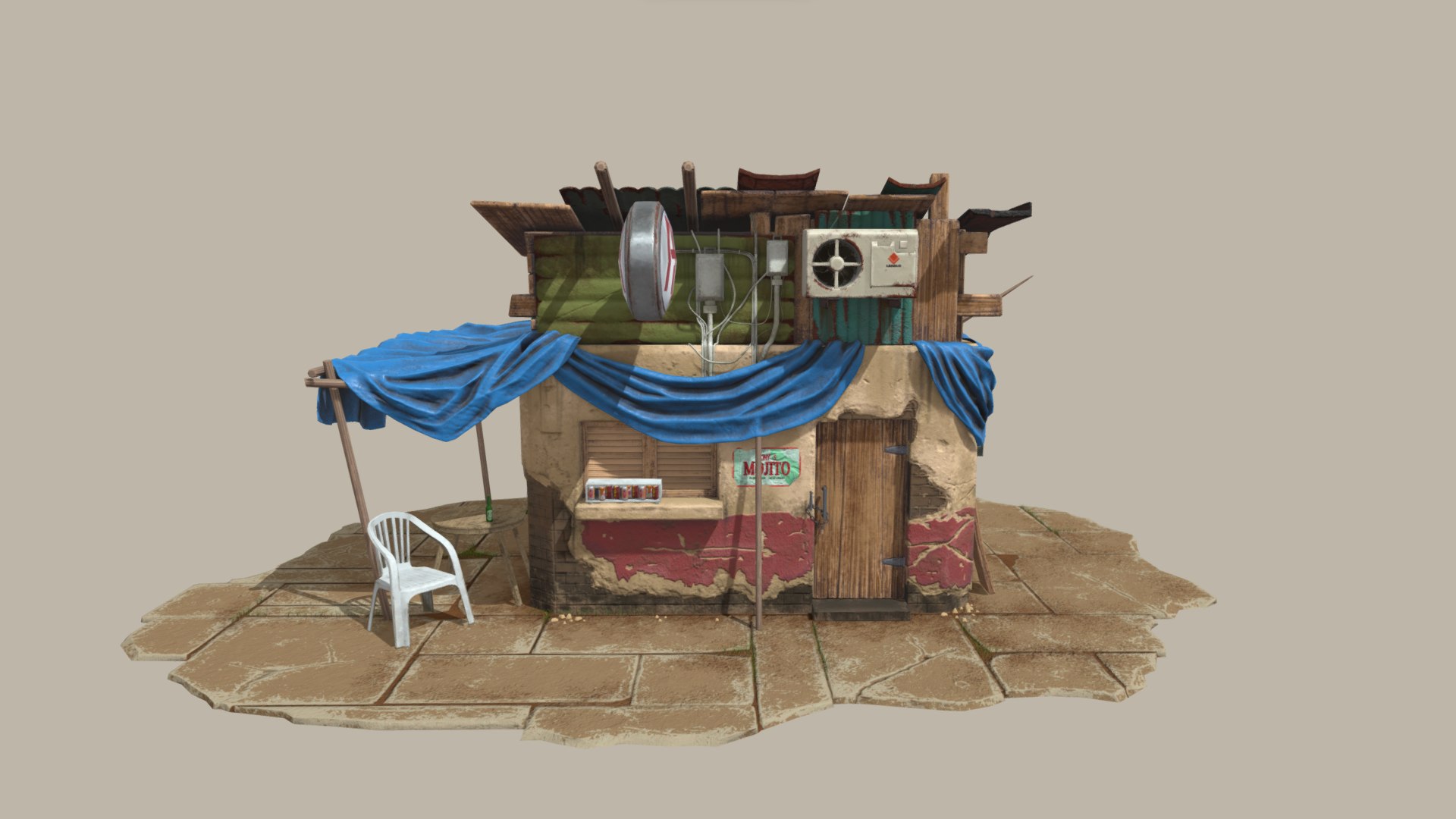 3D Slum House - TurboSquid 2323285