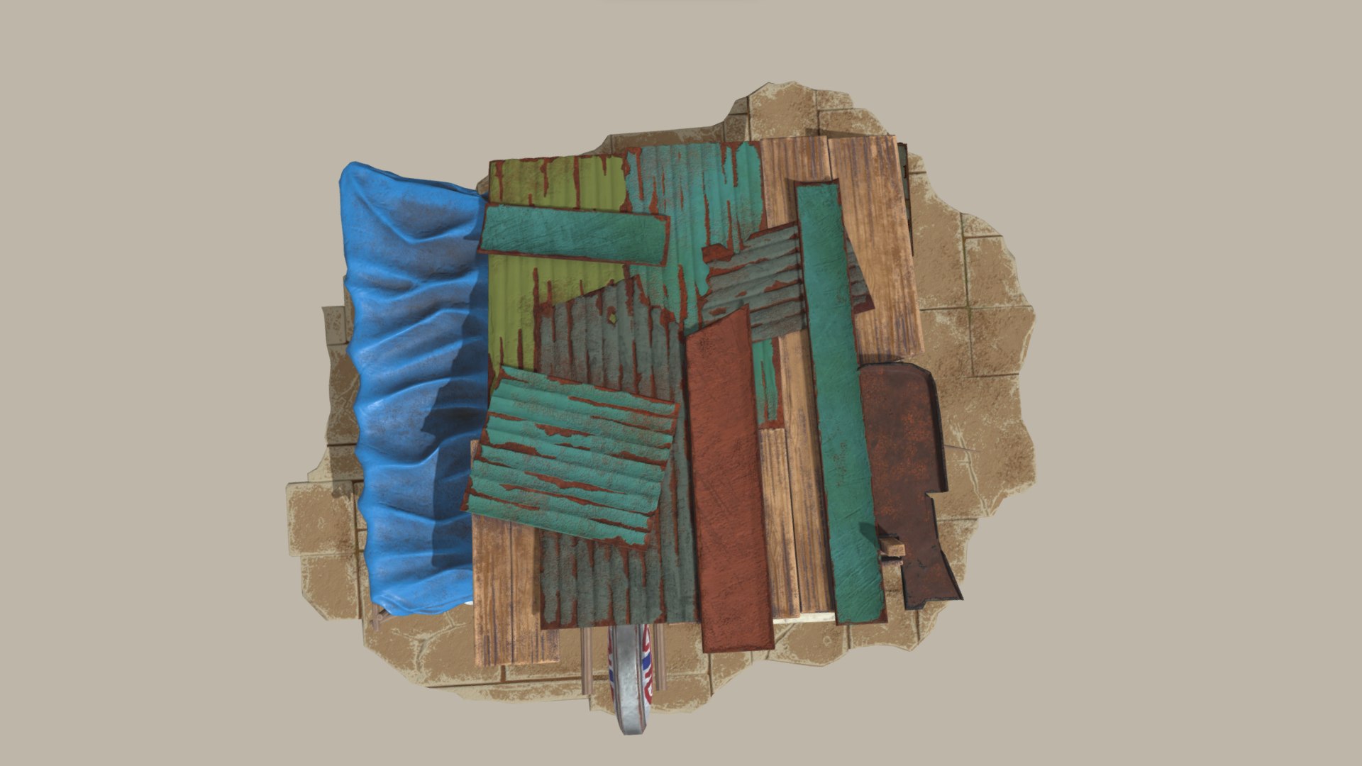 3D Slum House - TurboSquid 2323285