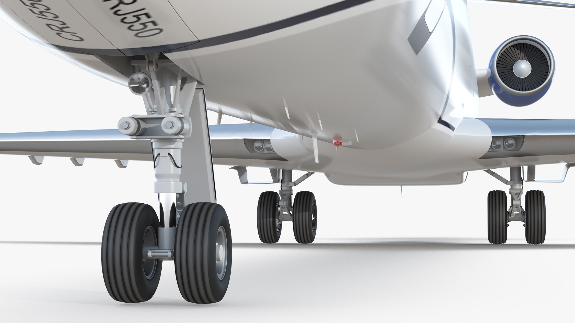 3D Bombardier CRJ550 Regional Jet United Express Rigged model ...
