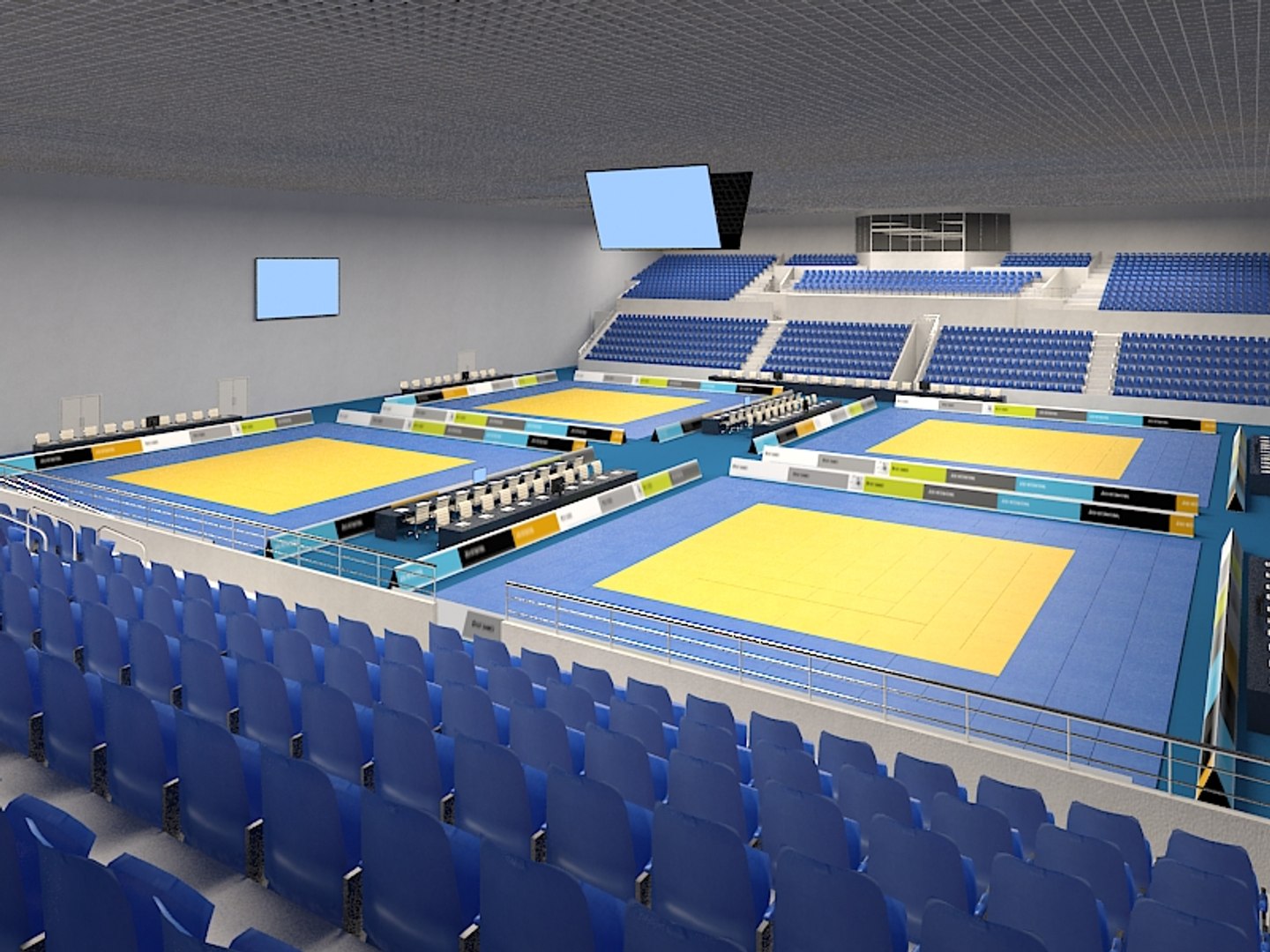 3ds Max Sports Center Judo