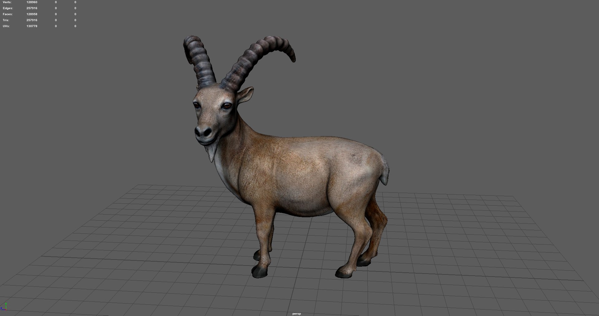 Wild Goat Model - TurboSquid 1408141