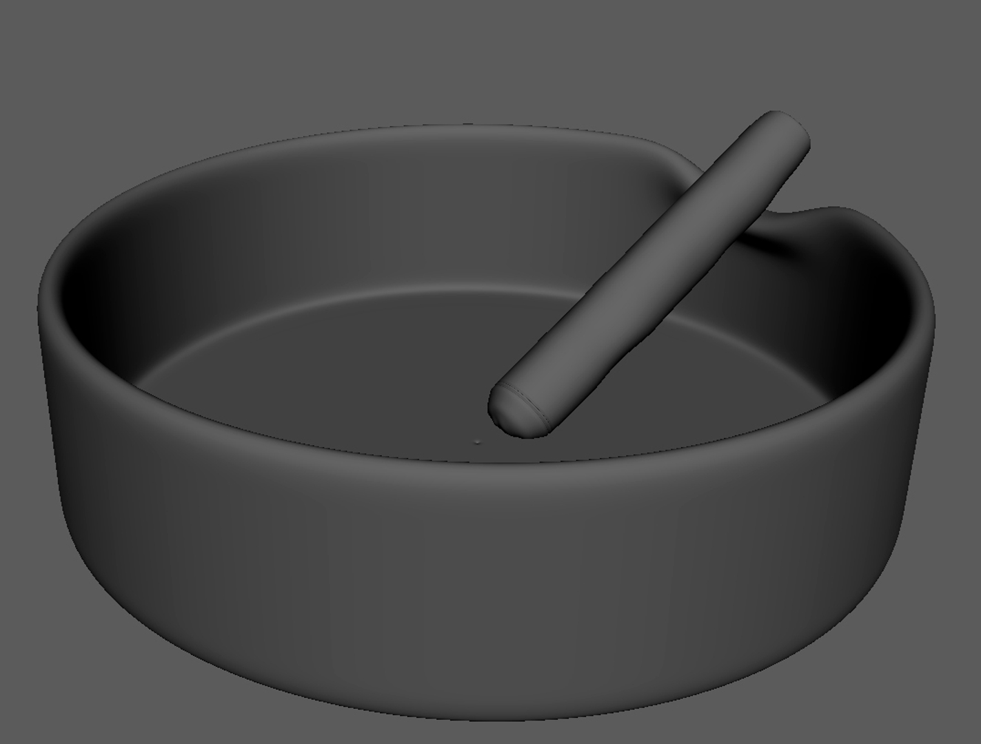 free ashtray smoke 3d model