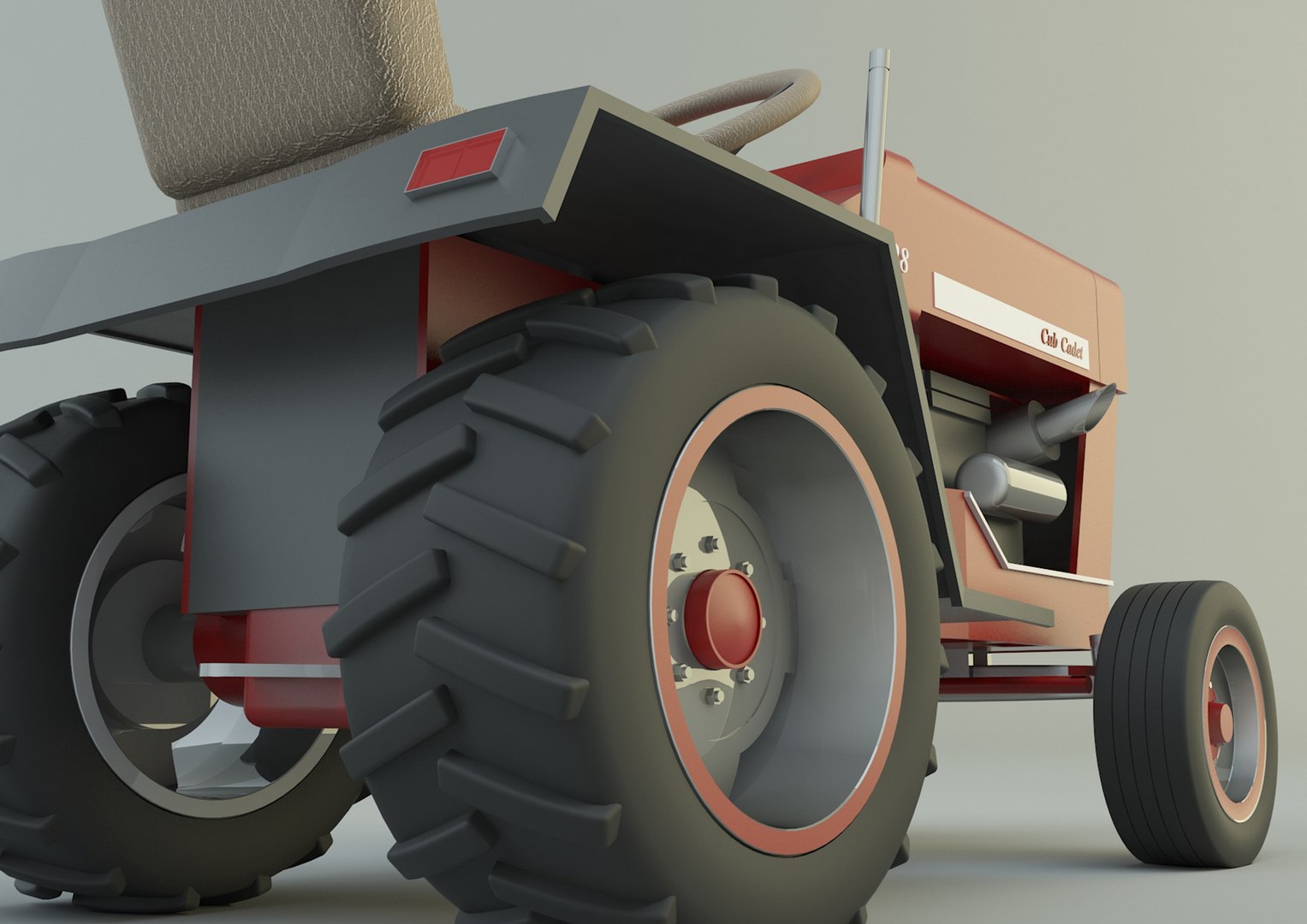 3D Cub Cadet 128 Tractor 3D Model - TurboSquid 2059414