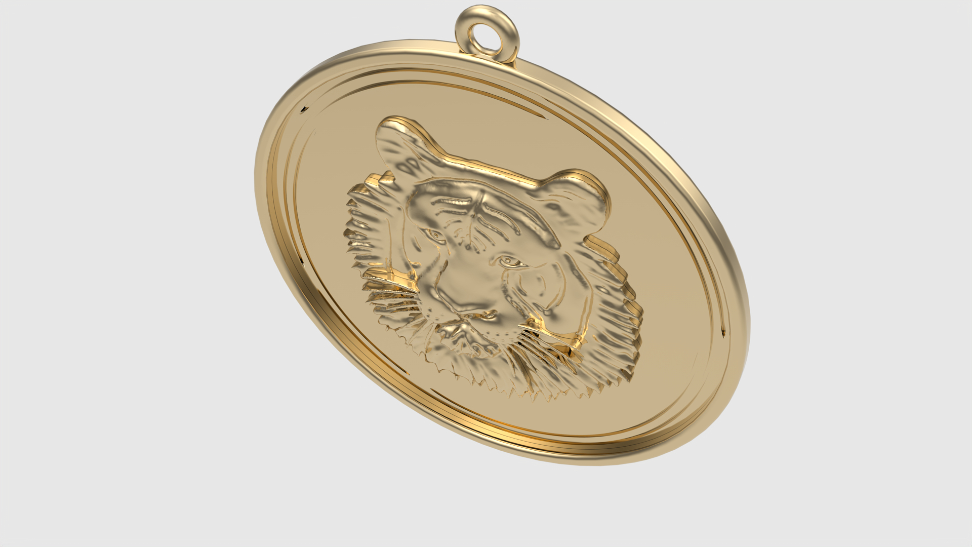3D Majestic Tiger Face Pendant JDBCo - TurboSquid 2341510