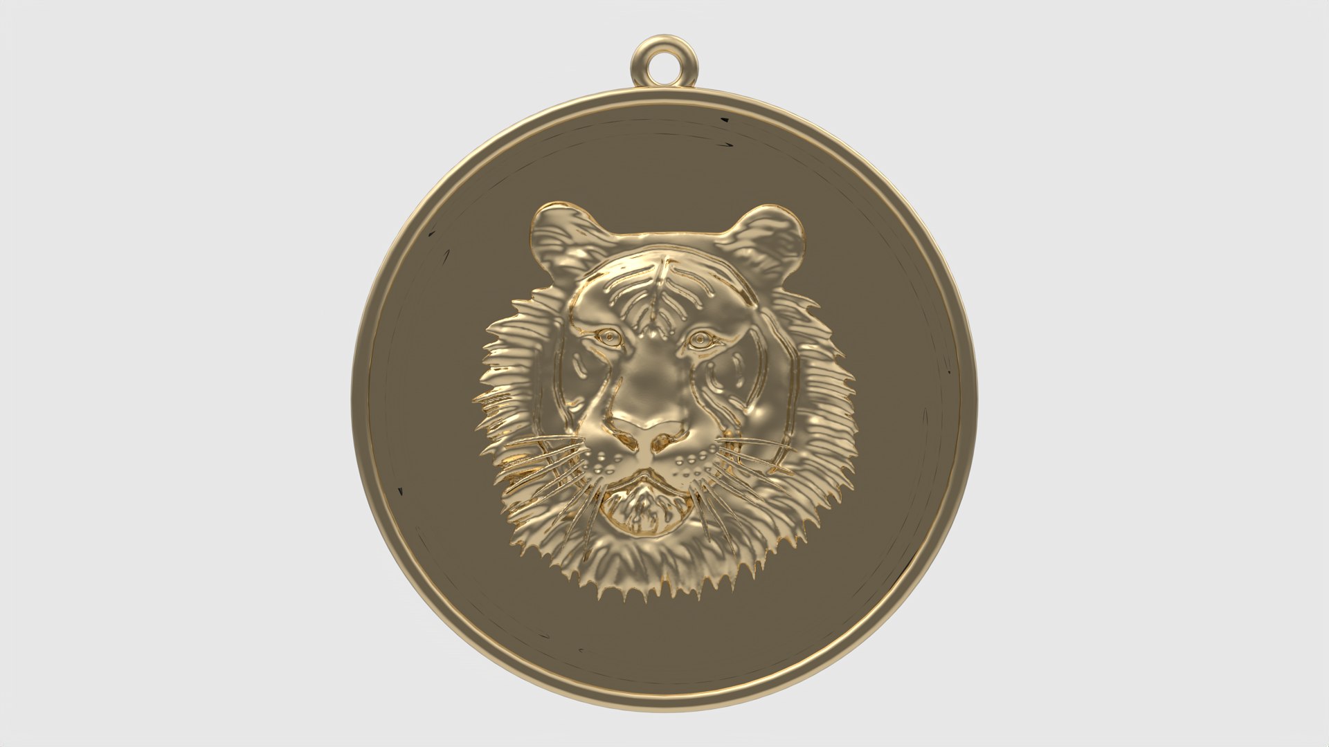 3D Majestic Tiger Face Pendant JDBCo - TurboSquid 2341510