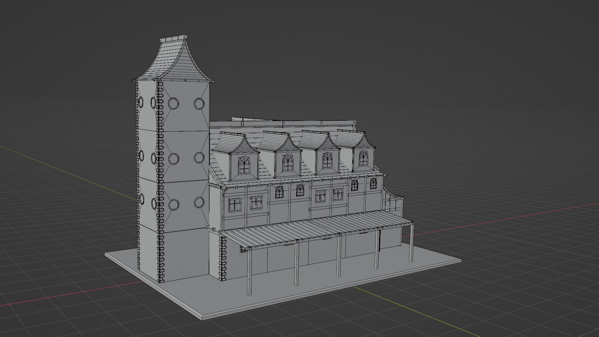 3D Medieval House Model 2 - TurboSquid 2175303