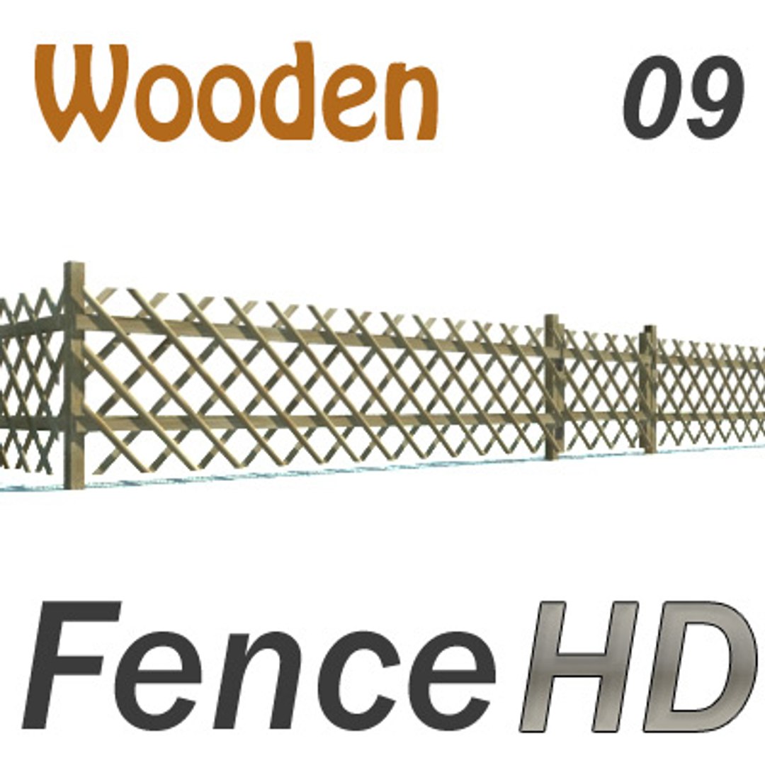 Wooden Fence 3d Model
