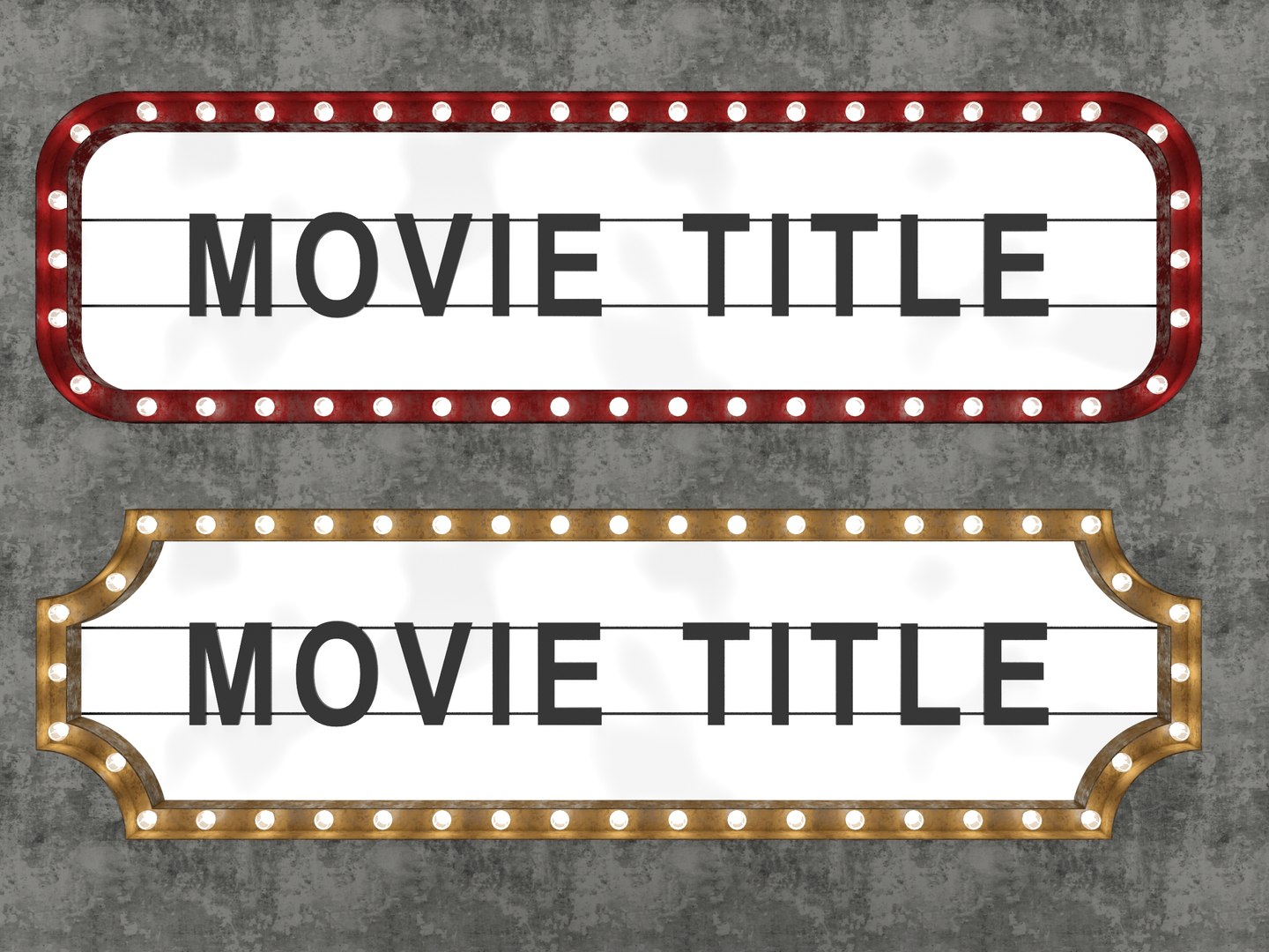 Old Marquee Sign Model - TurboSquid 1467711