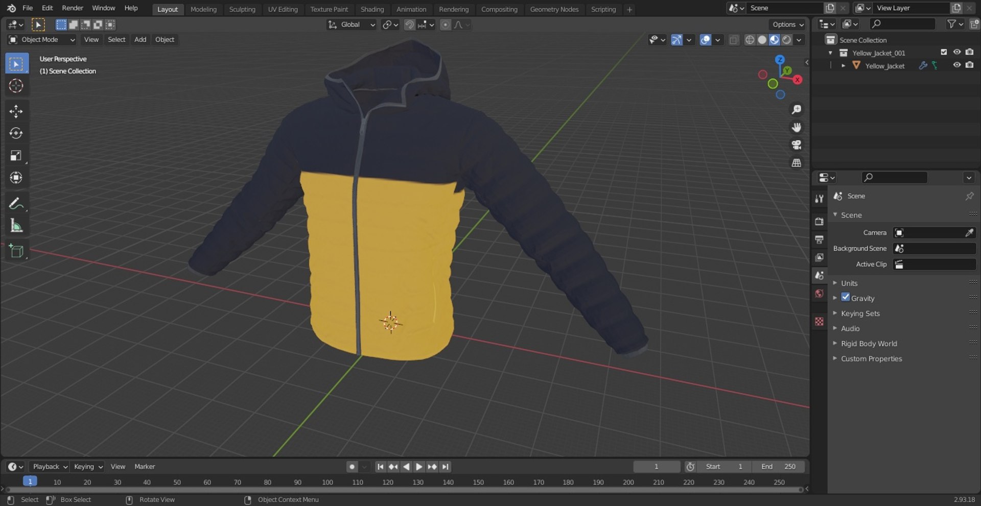 3D Model Yellow Jacket - TurboSquid 2091375