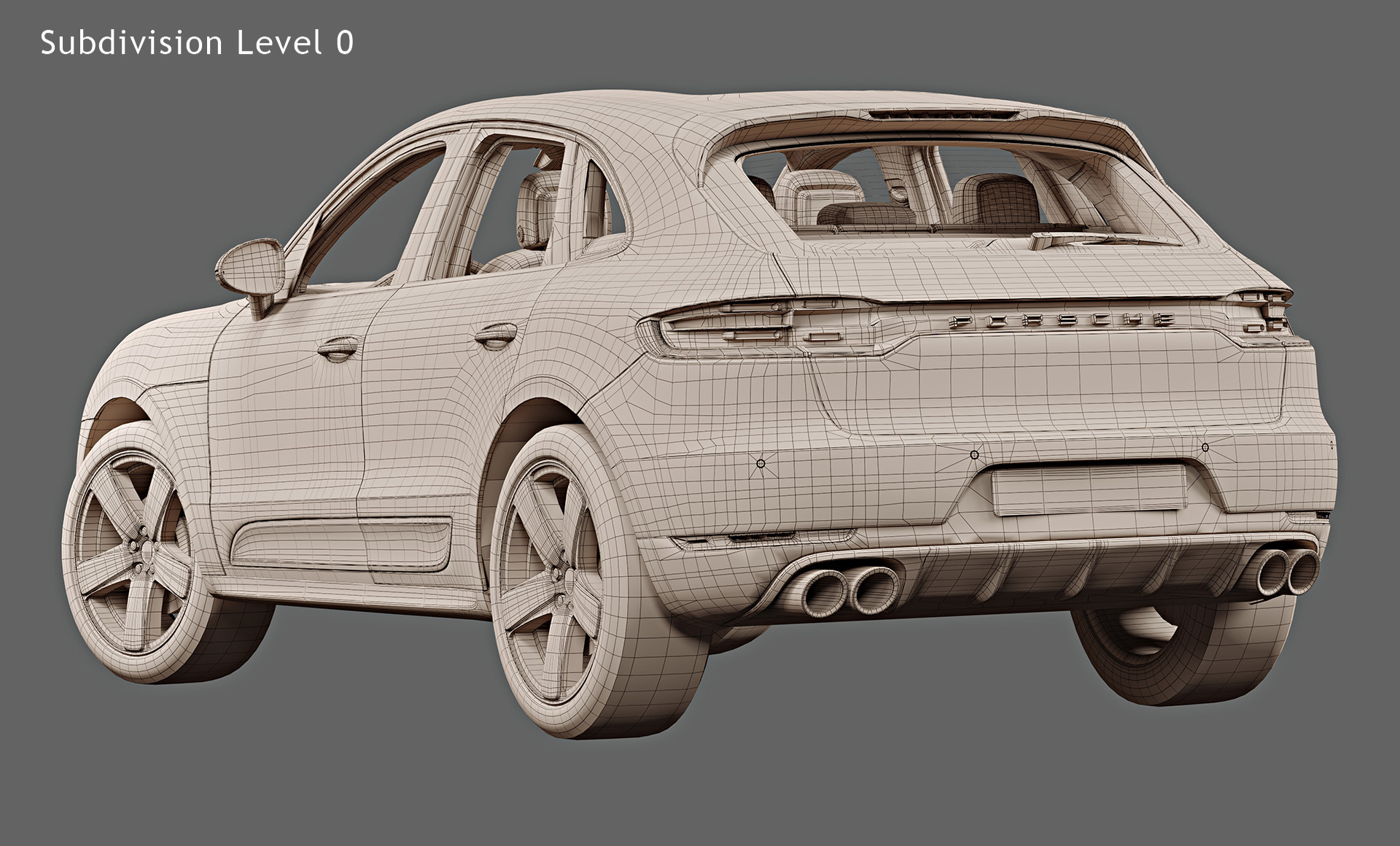 2019 porsche macan 3D model - TurboSquid 1343483