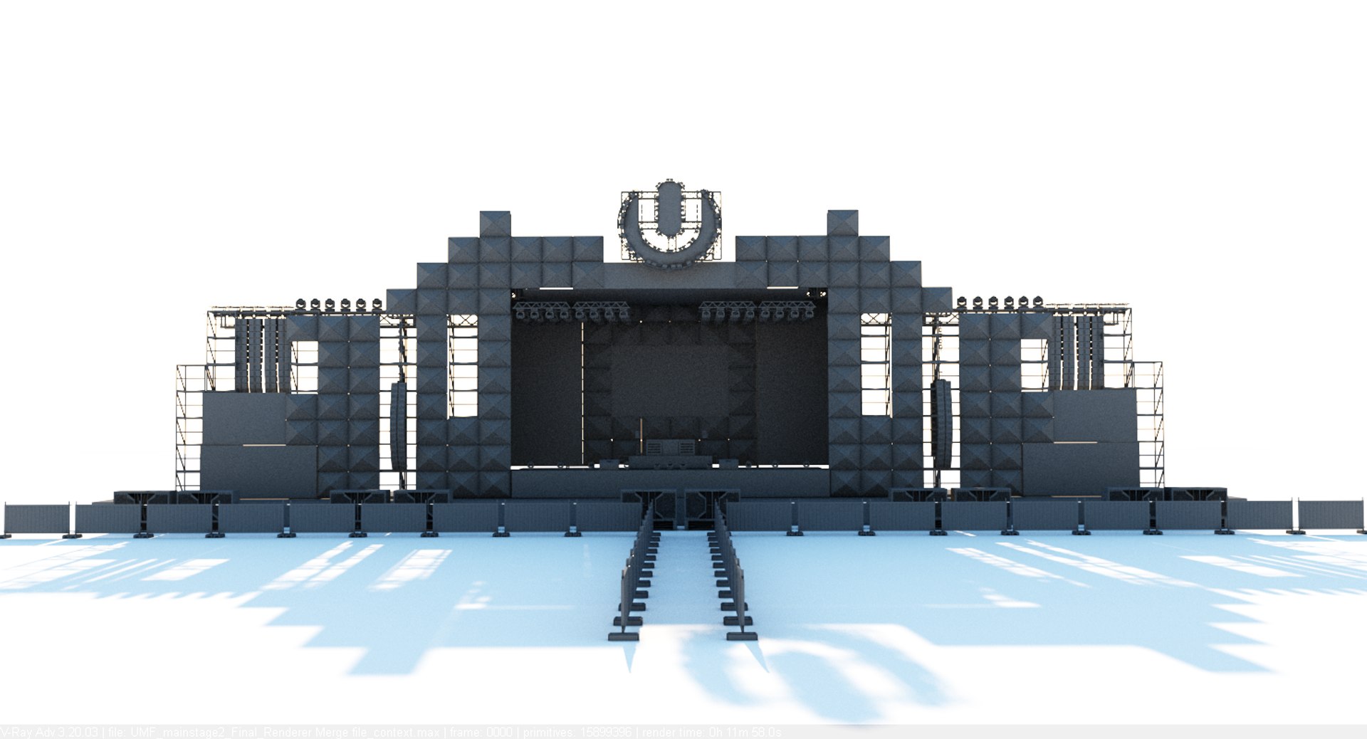 3d Umf-ultra Music Festival Main Model