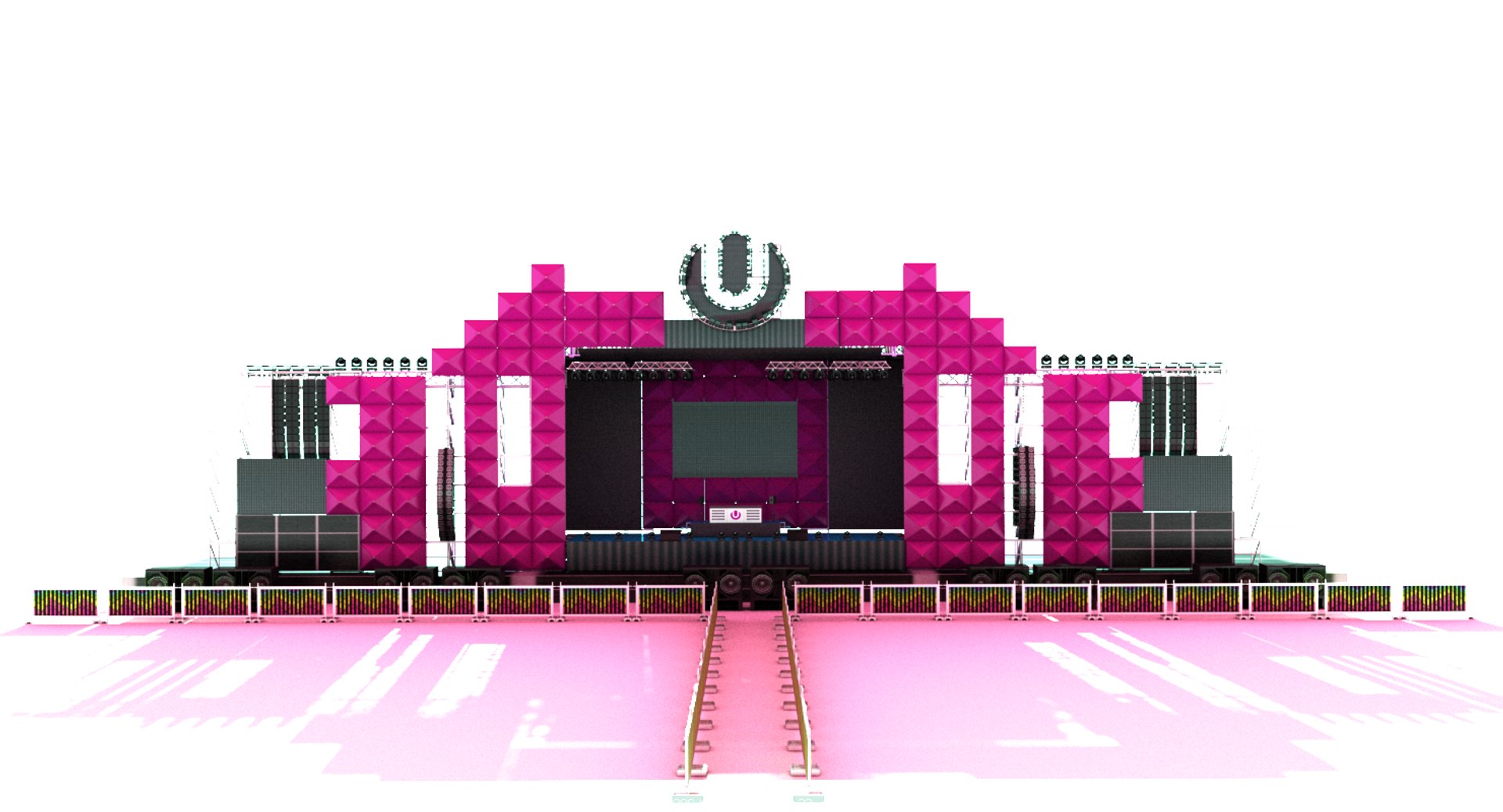 3d Umf-ultra Music Festival Main Model