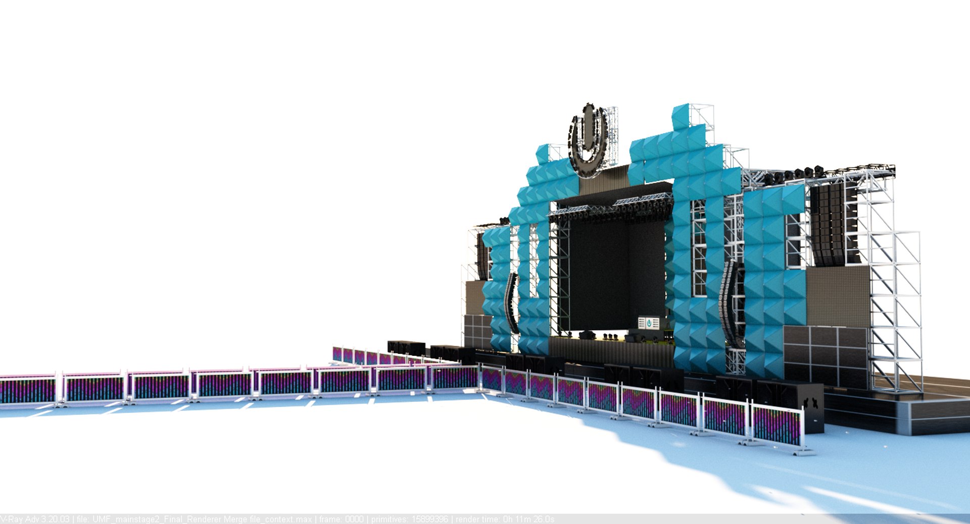 3d Umf-ultra Music Festival Main Model
