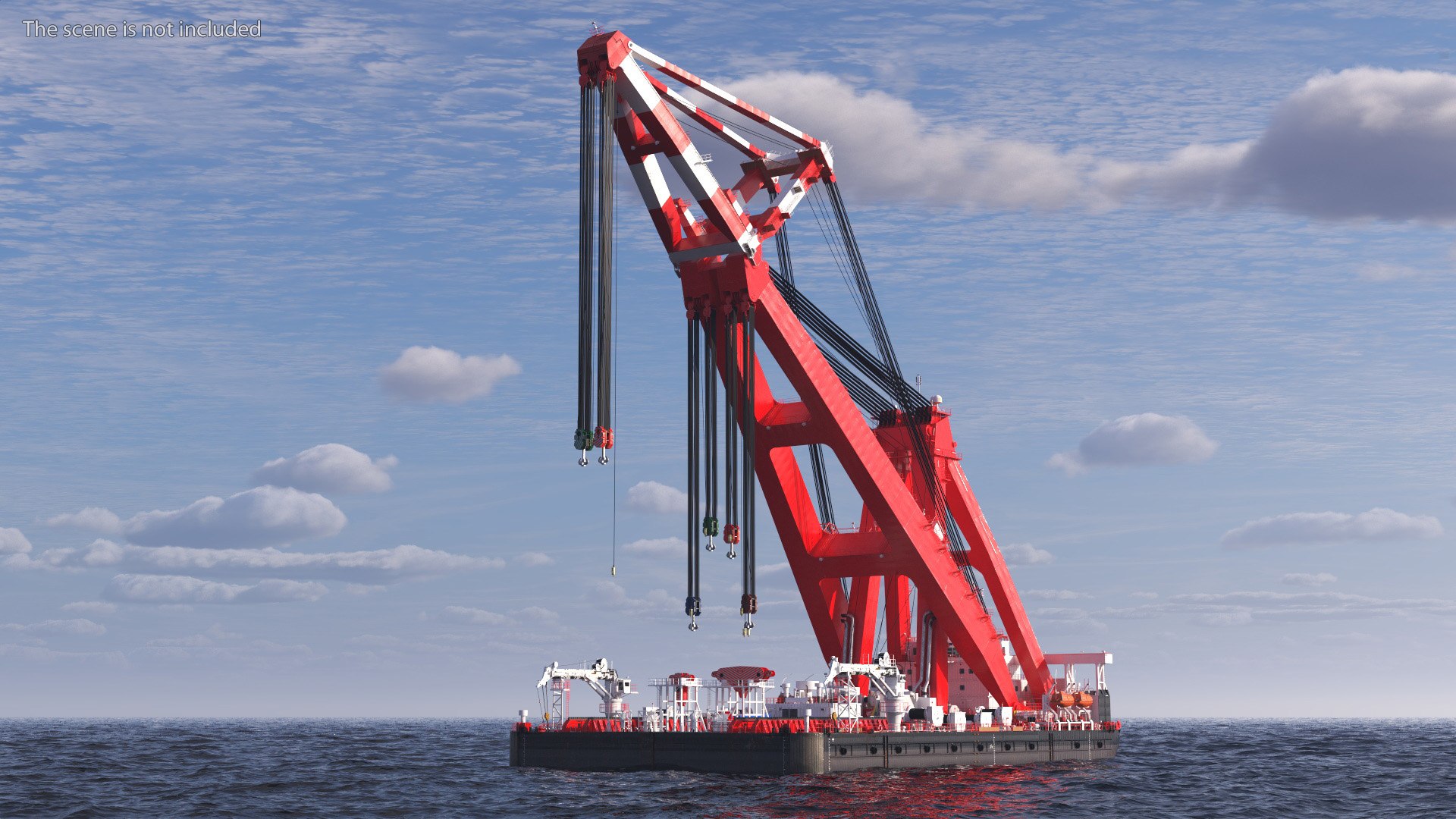 3D Floating Vessel Crane Working Position - TurboSquid 2111842