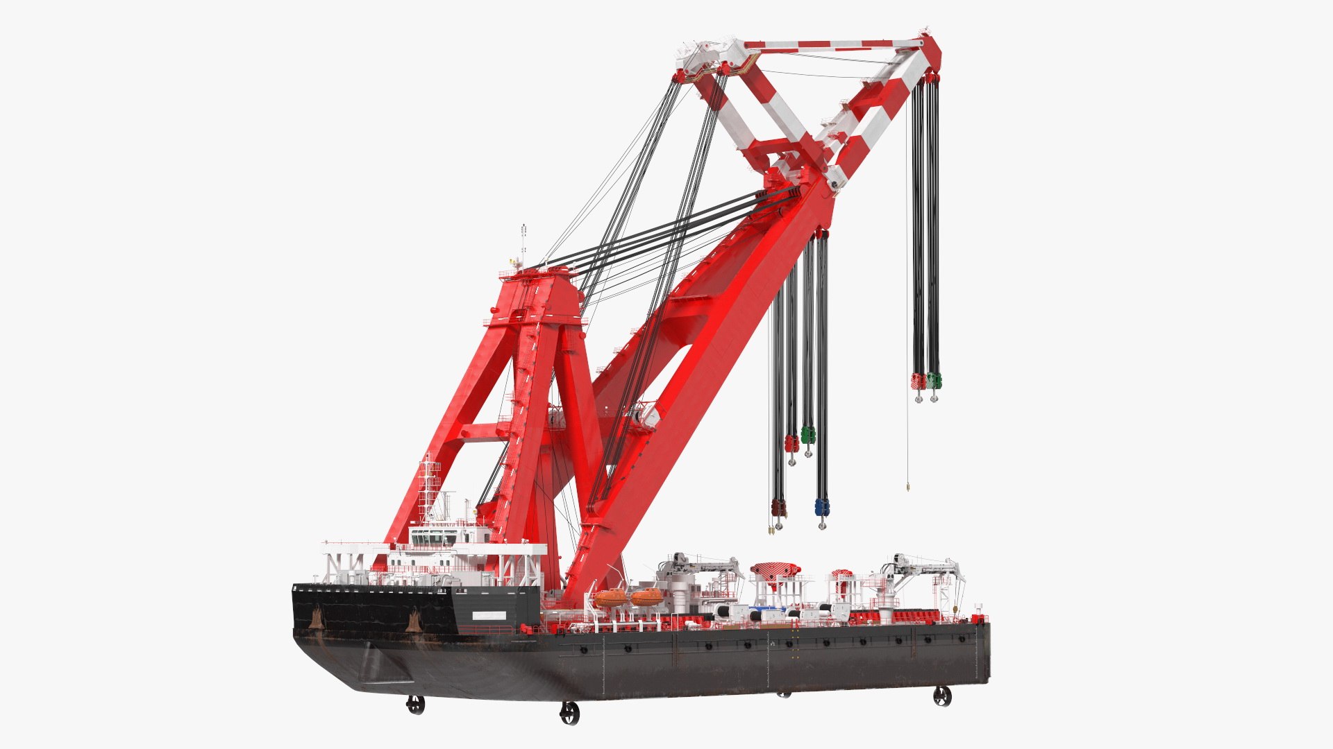 3D Floating Vessel Crane Working Position - TurboSquid 2111842
