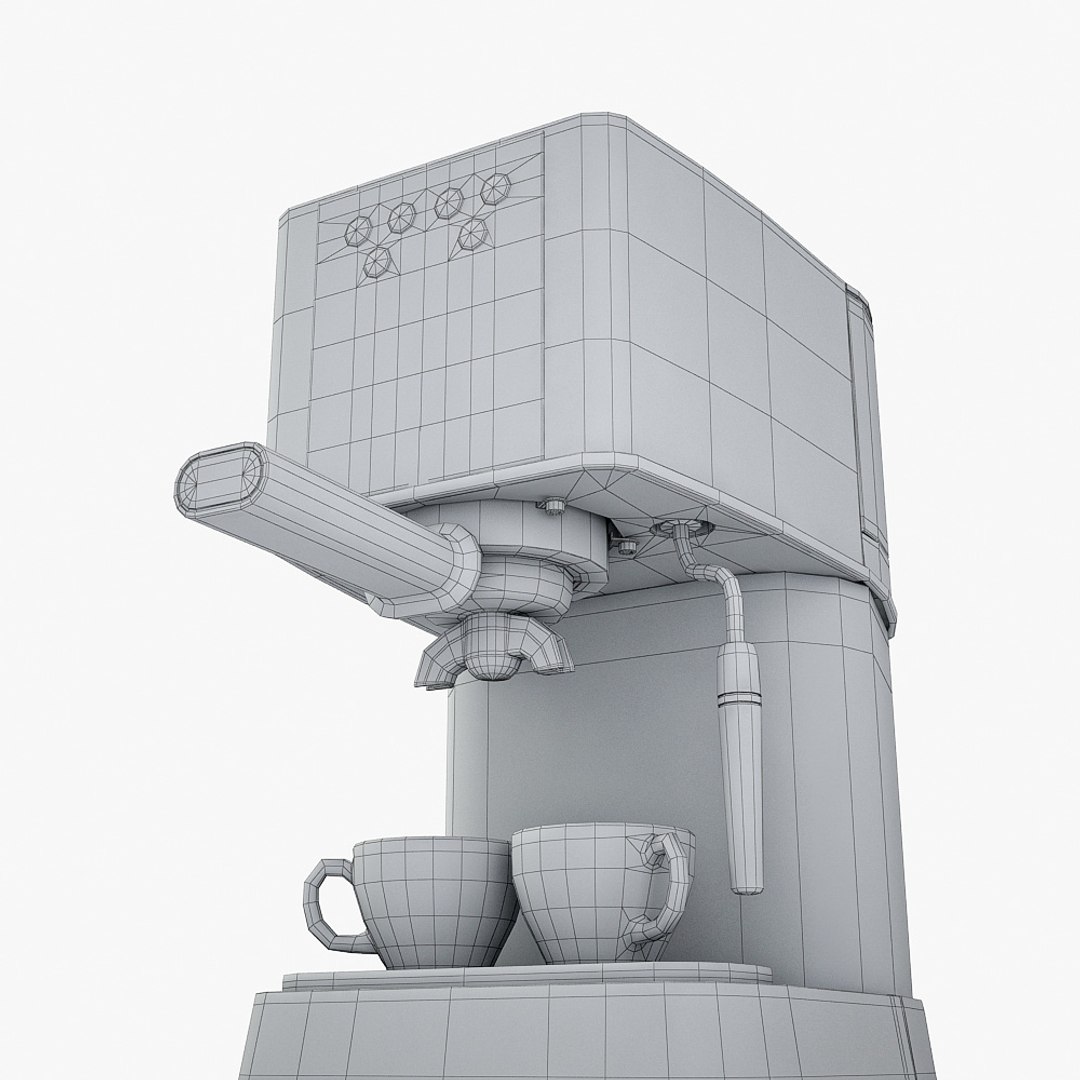 3d Espresso Machine Model
