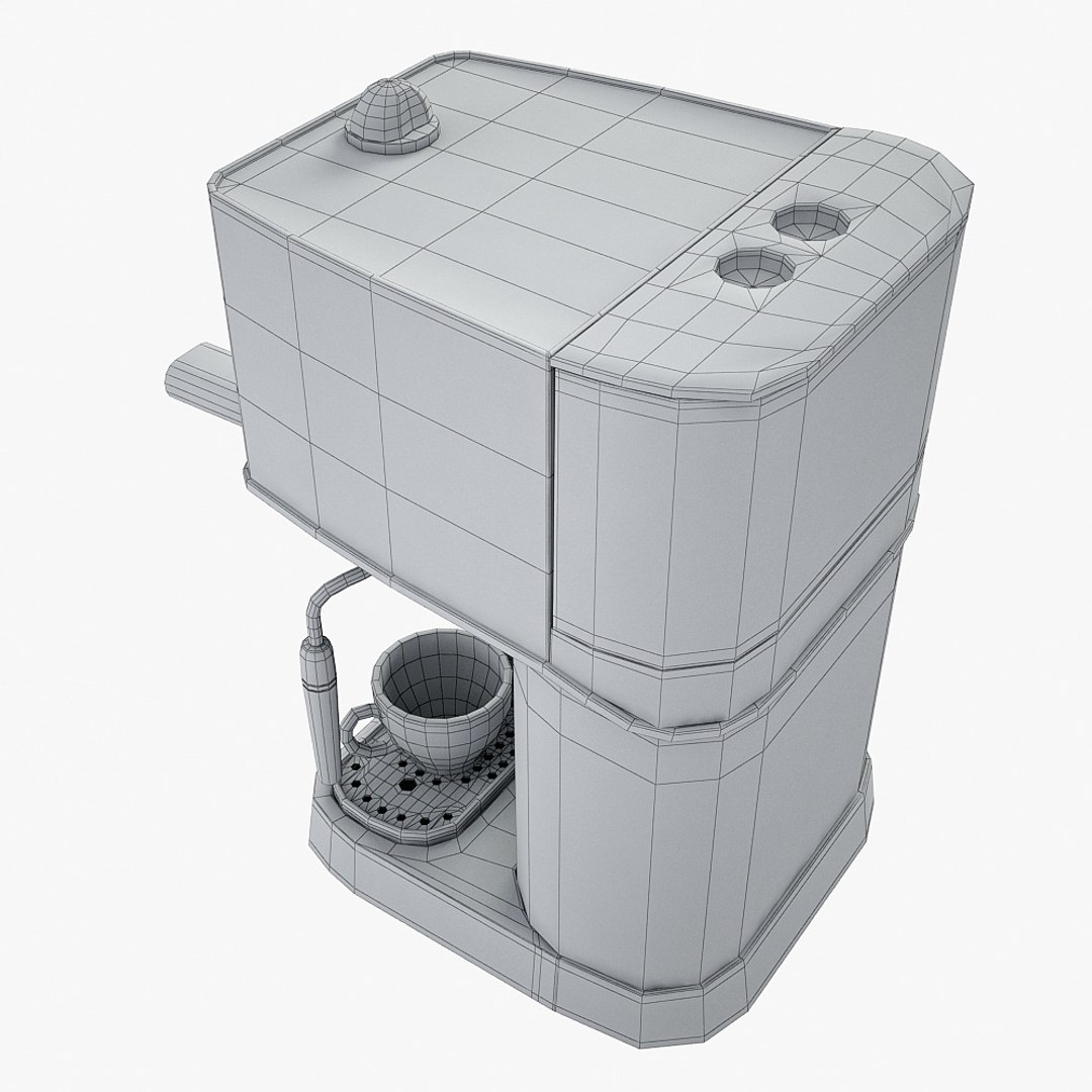 3d Espresso Machine Model