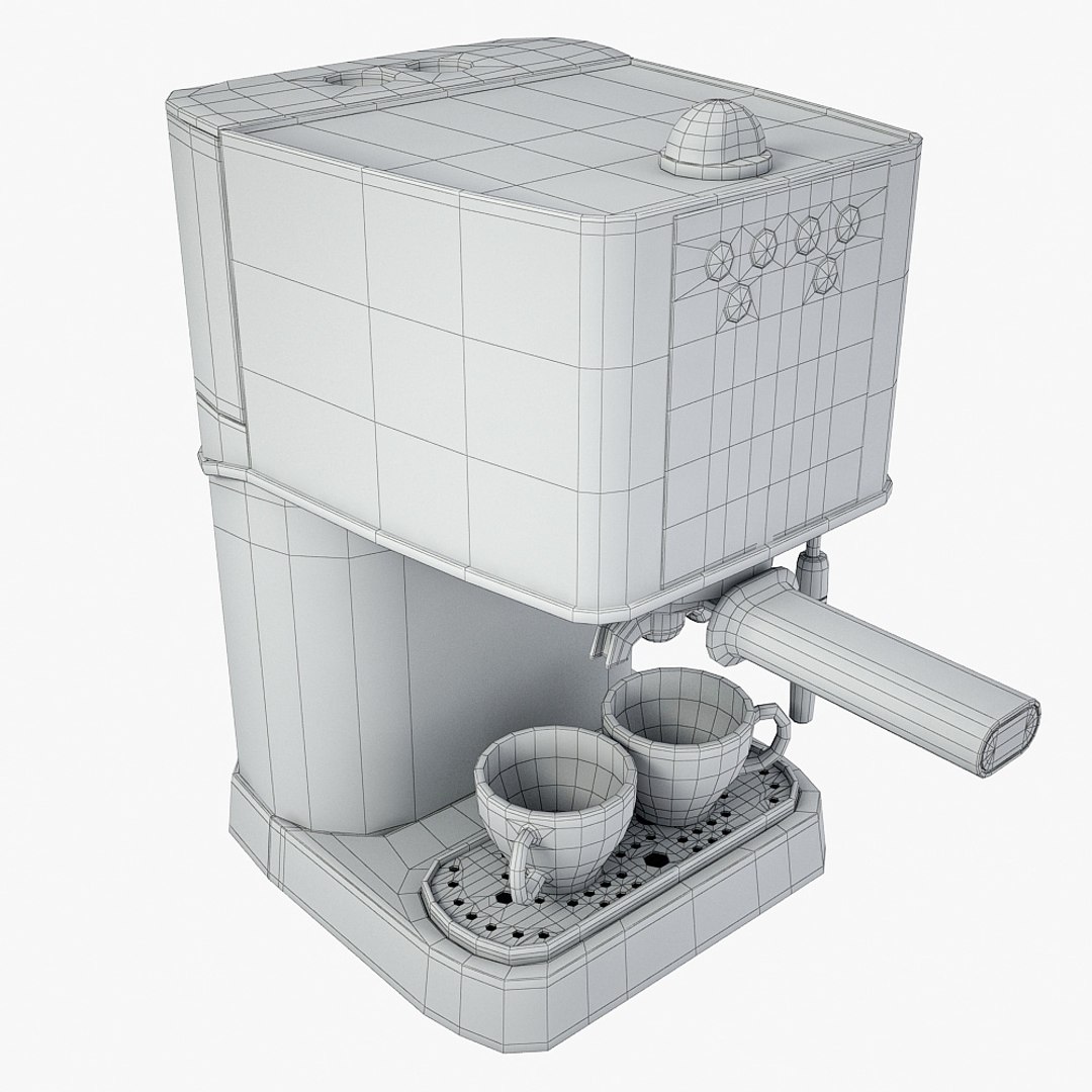 3d Espresso Machine Model