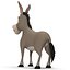 3d max cartoon donkey rigged