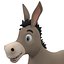 3d max cartoon donkey rigged